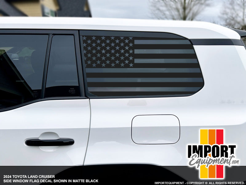Toyota Land Cruiser American Flag Side Window Decal - Fits 2024 - 2025 ...