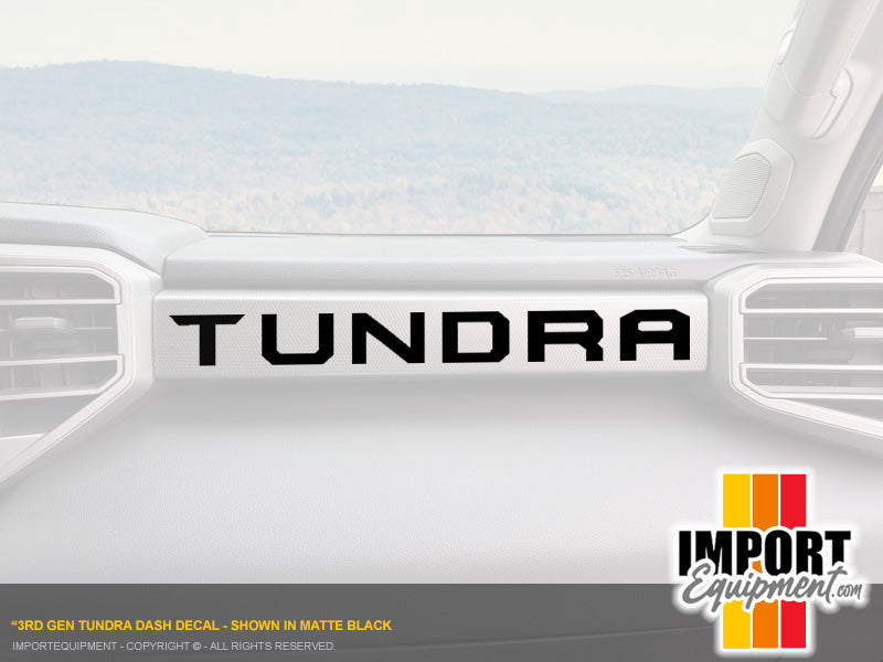 Dash Decal - TUNDRA Logo - Toyota Tundra Fits 2022 2023 2024 2025 ...