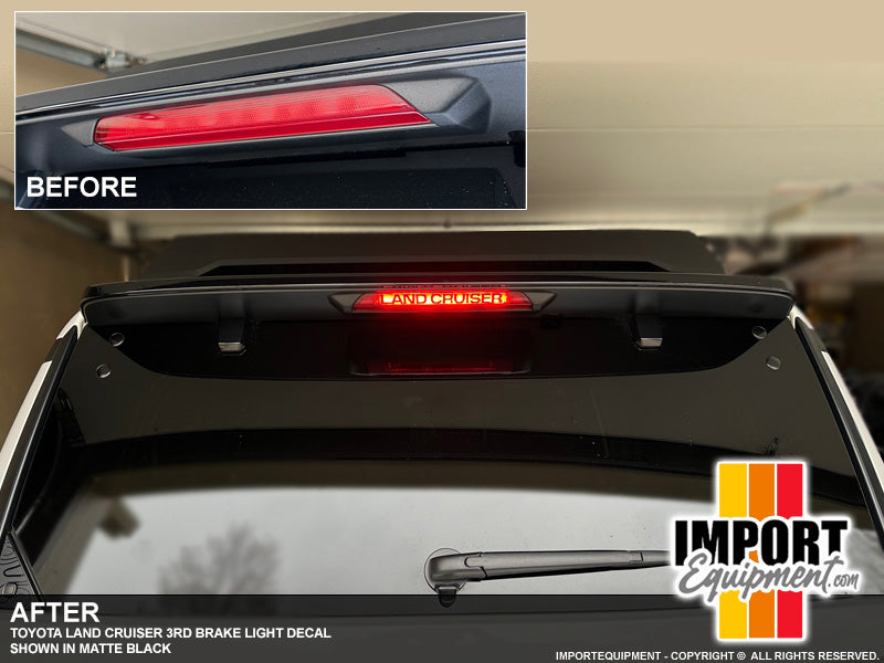 Toyota Land Cruiser 3rd Brake LIght Decal Sticker - fits 2024, 2025, 2 ...