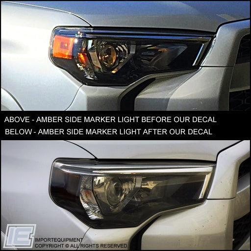 Toyota 4Runner Side Marker Light Overlay Decal - Fits 2014 - 2023 ...