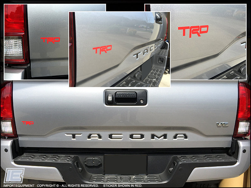 TRD Sticker 1"x3" - Fits all Toyota FJ Tacoma Corolla Matrix Tundra 4R ...