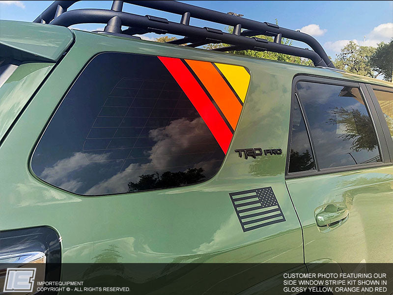 Side Window 3 Stripe Decal Sticker Kit (18" Version) – IMPORTequipment