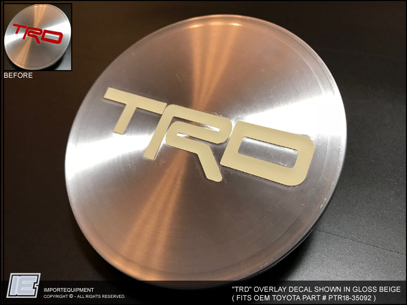 OEM TRD Center Cap Overlay Decal / Sticker - Fits Part Number PTR18-35 ...