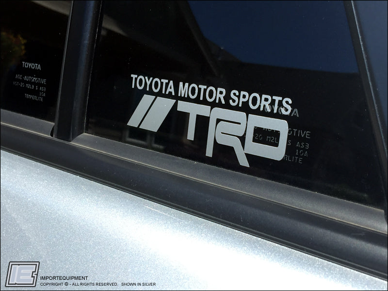 1x4 Toyota Motor Sports //TRD Sticker Decal 1-color – IMPORTequipment