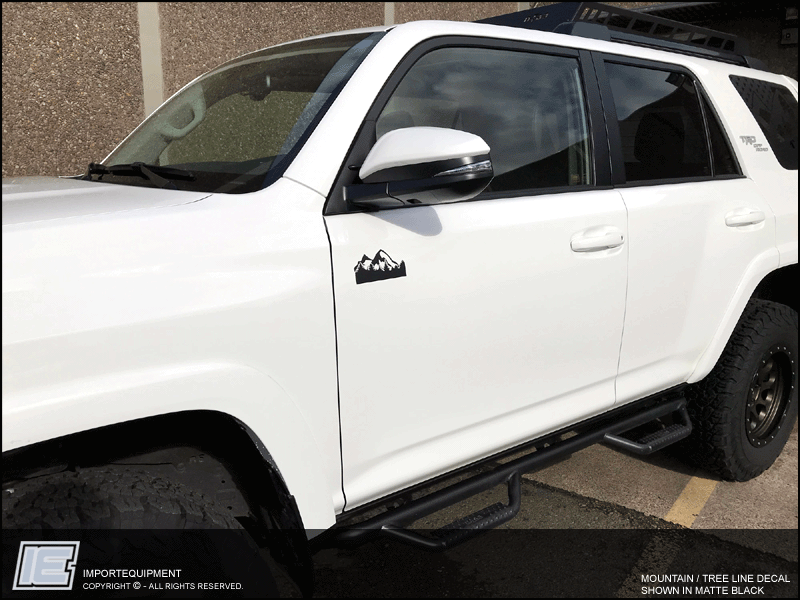 Mountain & Tree Line Decal - Toyota 4Runner Tacoma FJ Sequoia Tundra ...