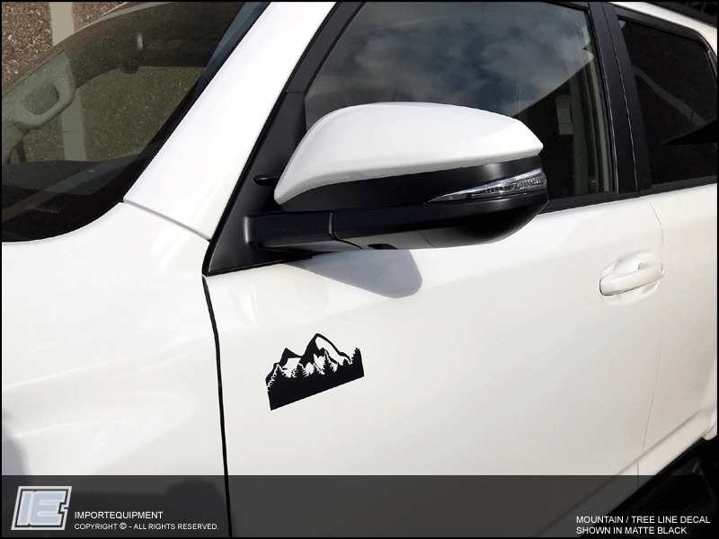 Mountain & Tree Line Decal - Toyota 4Runner Tacoma FJ Sequoia Tundra ...